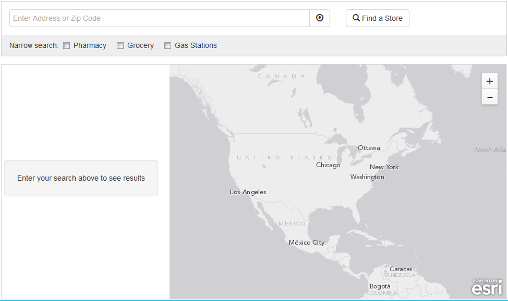 Empty state – Map UI Patterns