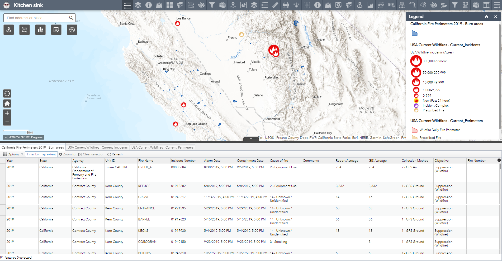 Kitchen sink – Map UI Patterns